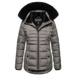 Winterjacke Navahoo "Lissandra", Damen, Gr. M (38), grau (dunkelgrau), Obermaterial: 100% Polyester; Innenseite: 100% Polyester, Jacken Winterjacke, mit hochwertigem Steppdesign
