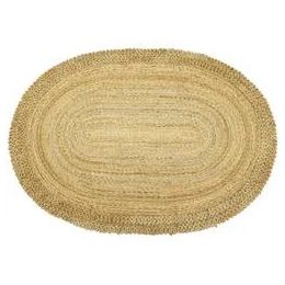 Sisalteppich CarpetFine "Juteteppich Luca", beige (natur), B:120cm H:13mm L:170cm, Jute, Teppiche, Sisalteppich, nat&uuml;rliches Pflanzenmaterial von Hand gewebt, Boho Style
