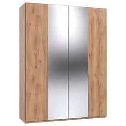 Kleiderschrank wimex "New York", braun (plankeneichefarben), B:180cm H:234cm T:58cm, Schr&auml;nke, Kleiderschrank