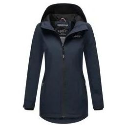 Outdoorjacke Marikoo "Honigbeere", Damen, Gr. XS (34), blau (navy), Obermaterial: 100% Polyester; Futter: 95% Viskose, 5% Elasthan; Wattierung: 100% Polyester; &Auml;rmelfutter: 100% Polyester, Jacken Outdoorjacke, sportliche &Uuml;bergangsjacke mit Kapuze