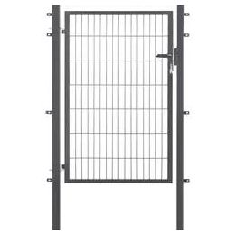 Zauneinzelt&uuml;r GARDEN 'N' MORE "Einzeltor Excellent", grau (anthrazit), B:100cm H:140cm, Stahl, Tore, 143 cm hoch, anthrazit