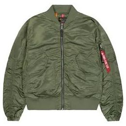 Bomberjacke Alpha Industries "CWU MA-1 Bomber NC Women", Damen, Gr. L/XL, gr&uuml;n (sage, gr&uuml;n), Obermaterial: 100% Nylon, Lining/F&uuml;llung: 100% Polyester, Jacken Bomberjacke