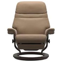 Relaxsessel stressless "Sunrise", braun (almond paloma), B:88cm H:103cm T:78cm, Leder BATICK: BATICK ist ein leicht korrigiertes, durchgef&auml;rbtes und genarbtes M&ouml;belleder, bei dem die meisten Unebenheiten und Spuren in der Regel entfernt wurden.;Leder PALOMA: PALOMA ist ein durchgef&auml;rbtes Semianilin-M&ouml;belleder mit nat&uuml;rlicher Narbung.;ROHLEDER Stoff Q2 FARON: Ein fester zuverl&auml;ssiger Boucl&eacute; mit ein