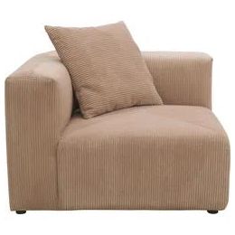Sofa-Eckelement Home Affaire "Gerrid", rosa (rose), B:108cm H:69cm T:108cm, 100% Polyester, Polsterelemente, Cord-Bezug, Modul-Eckelement, auch einzeln stellbar