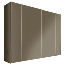 Schwebet&uuml;renschrank STAUD "Sonett 100, Made in Germany", braun (mocca), B:249cm H:240cm T:68cm, Holzwerkstoff, Schr&auml;nke, Schwebet&uuml;renschrank, mit vier verschiedenen Ausstattungsvarianten
