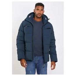 Winterjacke Alessandro Salvarini "ASDiego", Herren, Gr. M, blau (navy), Obermaterial: 55% Baumwolle, 45% Polyamid; Innenseite: 100% Polyester, Jacken Winterjacke, mit extra hohem Kragen und vielen Taschen