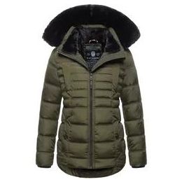 Winterjacke Navahoo "Lissandra", Damen, Gr. M (38), gr&uuml;n (olive), Obermaterial: 100% Polyester; Innenseite: 100% Polyester, Jacken Winterjacke, mit hochwertigem Steppdesign