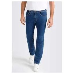 Straight-Jeans MAC "Arne", Herren, Gr. 36 (37), L&auml;nge 32, blau (blau light used), Denim/Jeans, Obermaterial: 97% Baumwolle, 3% Elasthan, gerade, Jeans Straight-Jeans, in gepflegter Optik, mit Stretch