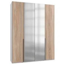 Kleiderschrank wimex "New York", wei&szlig; (wei&szlig;, front struktureichefarben hell), B:180cm H:234cm T:58cm, Schr&auml;nke, Kleiderschrank