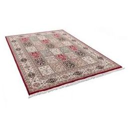 Orientteppich Theko "Benares Bachtiari" Gr. 1, rot, B:60cm H:12mm L:90cm, Schurwolle, Teppiche, Fransenteppich, reine Wolle, handgekn&uuml;pft, mit Fransen