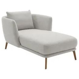 Sch&ouml;ner Wohnen Chaiselongue "Pearl - 5 Jahre Hersteller-Garantie, auch in Boucl&eacute;. F&uuml;&szlig;e Massivholz", grau (platin), B:101cm H:71cm T:161cm, 16% Baumwolle, 79% Polyester, 5% Polyacryl, SCH&Ouml;NER WOHNEN-KOLLEKTION, Sofas, Chaiselongue, Loveseat und Loungesessel, Ma&szlig;e (B/H/T): 101/71/161 cm