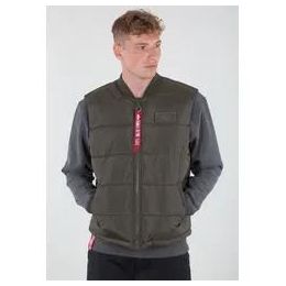 Funktionsweste Alpha Industries "Puffer Vest", Herren, Gr. S, gr&uuml;n (schwarz olive), Obermaterial: 100% Polyester; Futter: 100% Polyester; F&uuml;llung: 100% Polyester, Westen Funktionsweste