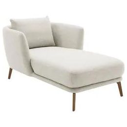 Sch&ouml;ner Wohnen Chaiselongue "Pearl - 5 Jahre Hersteller-Garantie, auch in Boucl&eacute;. F&uuml;&szlig;e Massivholz", wei&szlig;, B:101cm H:71cm T:161cm, 16% Baumwolle, 79% Polyester, 5% Polyacryl, SCH&Ouml;NER WOHNEN-KOLLEKTION, Sofas, Chaiselongue, Loveseat und Loungesessel, Ma&szlig;e (B/H/T): 101/71/161 cm