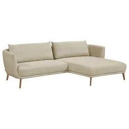 Sch&ouml;ner Wohnen Ecksofa "Pearl - 5 Jahre Hersteller-Garantie, auch in Boucl&eacute; L-Form", beige (sand), B:270cm H:71cm T:160cm, 96% Polyester, 4% Polyacryl, SCH&Ouml;NER WOHNEN-KOLLEKTION, Sofas, Ecksofa, Ma&szlig;e (B/H/T): 270/71/160 cm, F&uuml;&szlig;e aus Massivholz