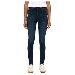 Skinny-fit-Jeans Mustang "Damen Style Georgia Super Skinny", Damen, Gr. 27, L&auml;nge 32, 882 dunkelblau, Denim/Jeans, 93% Baumwolle, 5% Elastomultiester, 2% Elasthan, unifarben, skinny fit, Jeans