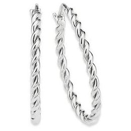 Paar Creolen Bruno Banani "Schmuck Geschenk Silber 925 Ohrschmuck Ohrringe", silber (silberfarben), Ohrringe, Damen, 29mm, Silber 925 (Sterlingsilber)
