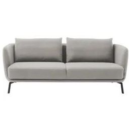 Sch&ouml;ner Wohnen 3-Sitzer "Pearl - 5 Jahre Hersteller-Garantie, auch in Boucl&eacute;", silber, B:210cm H:71cm T:91cm, 96% Polyester, 4% Polyacryl, SCH&Ouml;NER WOHNEN-KOLLEKTION, Sofas, Ma&szlig;e (B/H/T): 210/71/91 cm, F&uuml;&szlig;e Metall