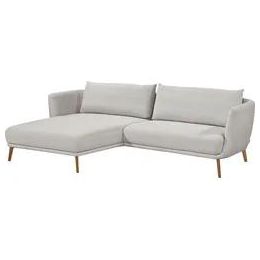 Sch&ouml;ner Wohnen Ecksofa "Pearl - 5 Jahre Hersteller-Garantie, auch in Boucl&eacute; L-Form", grau (platin), B:270cm H:71cm T:160cm, 16% Baumwolle, 79% Polyester, 5% Polyacryl, SCH&Ouml;NER WOHNEN-KOLLEKTION, Sofas, Ecksofa, Ma&szlig;e (B/H/T): 270/71/160 cm, F&uuml;&szlig;e aus Massivholz