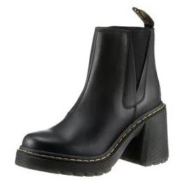 Chelseaboots Dr. Martens "Spence", Damen, Gr. 37, schwarz, Leder, Schuhe Chelseaboots, Blockabsatz, Festival, Stiefelette, Schlupfschuh mit Plateausohle