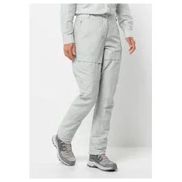 Trekkinghose Jack Wolfskin "BARRIER PANT W", Damen, Gr. 34, Normalgr&ouml;&szlig;en, grau (cool, grau), OBERSTOFF: 46% POLYAMID, 27% LYOCELL, 27% VISKOSE. Futter: 100% POLYESTER, Hosen Trekkinghose