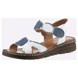 Sandale Gemini, Damen, Gr. 39, wei&szlig;, Glattleder, Schuhe Sandale