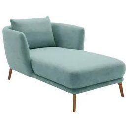 Sch&ouml;ner Wohnen Chaiselongue "Pearl - 5 Jahre Hersteller-Garantie, auch in Boucl&eacute;. F&uuml;&szlig;e Massivholz", blau (petrol), B:101cm H:71cm T:161cm, 100% Polyester, SCH&Ouml;NER WOHNEN-KOLLEKTION, Sofas, Chaiselongue, Loveseat und Loungesessel, Ma&szlig;e (B/H/T): 101/71/161 cm