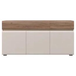 Sideboard OTTO HOME "Invictus, Kommode Breite 118 bzw.176 cm, T/H:45/85cm", beige (kaschmirfarbe), B:176cm H:45cm T:86cm, MDF, Spanplatte, Sideboards, Sideboard, 2trg., mit 1 Schublade, moderne grifflose Optik, FSC-zertifiziert