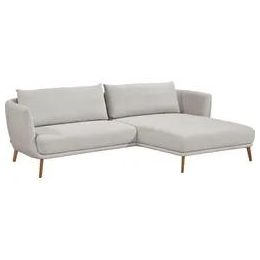 Sch&ouml;ner Wohnen Ecksofa "Pearl - 5 Jahre Hersteller-Garantie, auch in Boucl&eacute; L-Form", grau (platin), B:270cm H:71cm T:160cm, 16% Baumwolle, 79% Polyester, 5% Polyacryl, SCH&Ouml;NER WOHNEN-KOLLEKTION, Sofas, Ecksofa, Ma&szlig;e (B/H/T): 270/71/160 cm, F&uuml;&szlig;e aus Massivholz