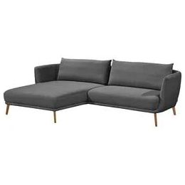 Sch&ouml;ner Wohnen Ecksofa "Pearl - 5 Jahre Hersteller-Garantie, auch in Boucl&eacute; L-Form", grau (stone), B:270cm H:71cm T:160cm, 16% Baumwolle, 79% Polyester, 5% Polyacryl, SCH&Ouml;NER WOHNEN-KOLLEKTION, Sofas, Ecksofa, Ma&szlig;e (B/H/T): 270/71/160 cm, F&uuml;&szlig;e aus Massivholz