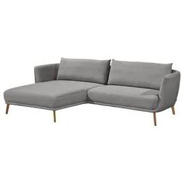 Sch&ouml;ner Wohnen Ecksofa "Pearl - 5 Jahre Hersteller-Garantie, auch in Boucl&eacute; L-Form", grau, B:270cm H:71cm T:160cm, 16% Baumwolle, 79% Polyester, 5% Polyacryl, SCH&Ouml;NER WOHNEN-KOLLEKTION, Sofas, Ecksofa, Ma&szlig;e (B/H/T): 270/71/160 cm, F&uuml;&szlig;e aus Massivholz