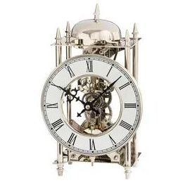 Tischuhr AMS "T1184", silber (silberfarben), Tischuhren, Automatikuhr, meachanisch Uhr, Wohnzimmer, Esszimmer, Handaufzug