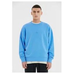 Sweatshirt SOS "Bovec", Herren, Gr. S, blau, 100% Baumwolle, unifarben, normal, Rundhals, Sweatshirts Sweatshirt, aus reiner Bio-Baumwolle