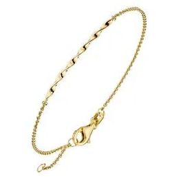 Armband Jobo, gelb (gelbgold 585), Armb&auml;nder, Damen, 17,5cm, Gelbgold 585, Armband, 585 Gold 17,5 cm