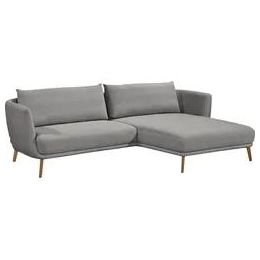 Sch&ouml;ner Wohnen Ecksofa "Pearl - 5 Jahre Hersteller-Garantie, auch in Boucl&eacute; L-Form", grau, B:270cm H:71cm T:160cm, 100% Polyester, SCH&Ouml;NER WOHNEN-KOLLEKTION, Sofas, Ecksofa, Ma&szlig;e (B/H/T): 270/71/160 cm, F&uuml;&szlig;e aus Massivholz