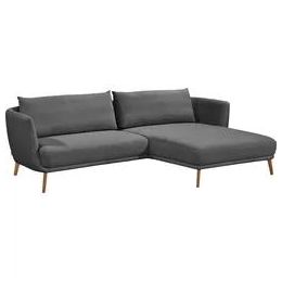Sch&ouml;ner Wohnen Ecksofa "Pearl - 5 Jahre Hersteller-Garantie, auch in Boucl&eacute; L-Form", grau (stone), B:270cm H:71cm T:160cm, 100% Polyester, SCH&Ouml;NER WOHNEN-KOLLEKTION, Sofas, Ecksofa, Ma&szlig;e (B/H/T): 270/71/160 cm, F&uuml;&szlig;e aus Massivholz