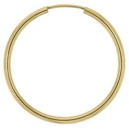 Paar Creolen Vivance "585/- Gelbgold glanz 30mm", gelb, Ohrringe, Damen, one-size, Gold