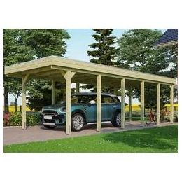Skan Holz Einzelcarport SKANHOLZ "Friesland", gr&uuml;n, B/H/T: 221cm x, Carports