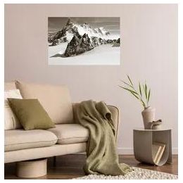 Wandsticker queence "The Mountain", wei&szlig;, B:120cm H:80cm T:0,1cm, Folie, Wandtattoos, Selbstklebend, kinderleichte Anbringung