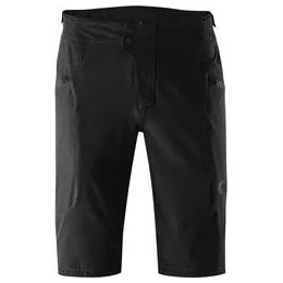 Radhose Gonso "VALDES", Herren, Gr. XXL, Normalgr&ouml;&szlig;en, schwarz, 85% Polyester (Recycelt), 15% Elastan, Hosen, Herren Bike-Shorts, atmungsaktive MTB Fahrradhose, Bund regulierbar