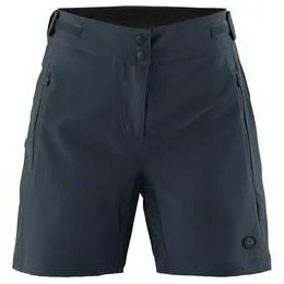 Fahrradhose Gonso "Adventure Super Shorts W", Damen, Gr. 46, Normalgr&ouml;&szlig;en, blau (nachtblau), 86% Polyester, 14% Elasthan, Hosen Fahrradhose, Damen Bike-Shorts, Innenhose mit Sitzpolster, Radhose mit Komfortbund