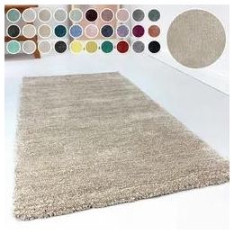Hochflor-Teppich Esprit "Relaxx ESP-4150", beige (beige, sand), B:240cm H:25mm L:290cm, Kunstfaser, Teppiche, Wohnzimmer, sehr gro&szlig;e Farbauswahl, weicher dichter Hochflor