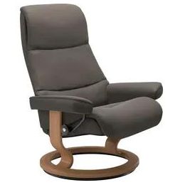 Relaxsessel stressless "View", grau (metal grau paloma), B:91cm H:109cm T:83cm, Leder BATICK: BATICK ist ein leicht korrigiertes, durchgef&auml;rbtes und genarbtes M&ouml;belleder, bei dem die meisten Unebenheiten und Spuren in der Regel entfernt wurden.;Leder PALOMA: PALOMA ist ein durchgef&auml;rbtes Semianilin-M&ouml;belleder mit nat&uuml;rlicher Narbung.;ROHLEDER Stoff Q2 FARON: Ein fester zuverl&auml;ssiger Boucl&eacute; mit ein