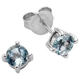 Paar Ohrstecker Firetti "Schmuck Geschenk, Ohrringe Solit&auml;r, Silber 925", silber (silberfarben, hellblau, hellblau), Ohrringe, Damen, Silber 925 (Sterlingsilber), mit Blautopas (behandelt)