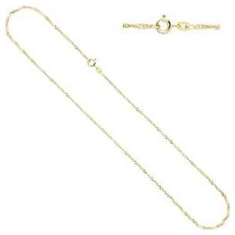 Goldkette Jobo, gold (gelbgold 333), Halsketten, Damen, Gelbgold 333, L: 42, Goldkette, Singapurkette 333 Gold 42 cm 1,8 mm