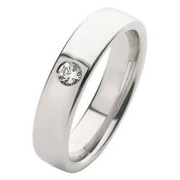 Trauring Firetti "Schmuck Geschenk Hochzeit Ehering Trauring "LIEBE" Gr. 18, silber (silberfarben), Fingerringe, Damen, 18,mit Zirkonia, Silber 925 (Sterlingsilber), 5mm, Trauring, Made in Germany - wahlweise mit oder ohne Zirkonia (synth.)
