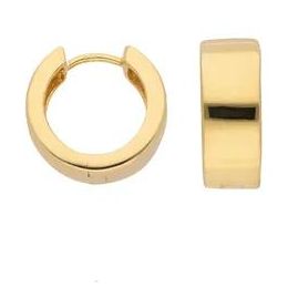 Adelia&acute;s Paar Ohrh&auml;nger ADELIA ́S "1 Paar 333 Gold Ohrringe / Creolen &Oslash; 15 mm", gold, Ohrringe, Damen, Damen, Gold, 333 Gold Goldschmuck f&uuml;r Damen