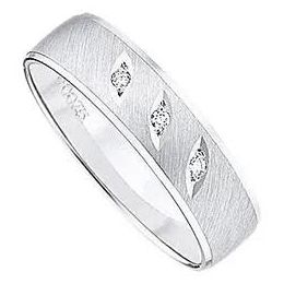 Trauring Firetti "Schmuck Geschenk Hochzeit Ehering Trauring "LIEBE" Gr. 21, silber (silberfarben), Fingerringe, Damen, 21, 0,02 SI = kleine Einschl&uuml;sse mit Brillanten, Silber 925 (Sterlingsilber), 5mm, Trauring, wahlweise mit oder ohne Brillant