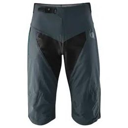 Radhose Gonso "RASASS", Herren, Gr. M, Normalgr&ouml;&szlig;en, grau (anthrazit), 93% Polyamid, 7% Elastan, Hosen, Herren Bike-Shorts, MTB Fahrradhose mit Sitzpolster, Bund flexibel