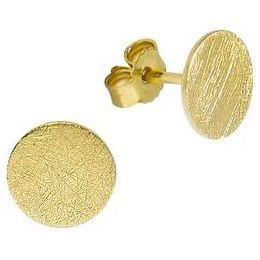 Paar Ohrstecker Celesta "Gold 375 Coin-Motiv", gelb, Ohrringe, Damen, one-size, Gold