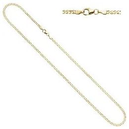 Goldkette Jobo, gold (gelbgold 333), Halsketten, Damen, Gelbgold 333, L: 45, Goldkette, Zwillings-Panzerkette 333 Gold 45 cm 2,7 mm